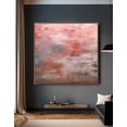 Abstract Handmade Wall Art Painting Large Canvas Coral Peach Lilac Home ...