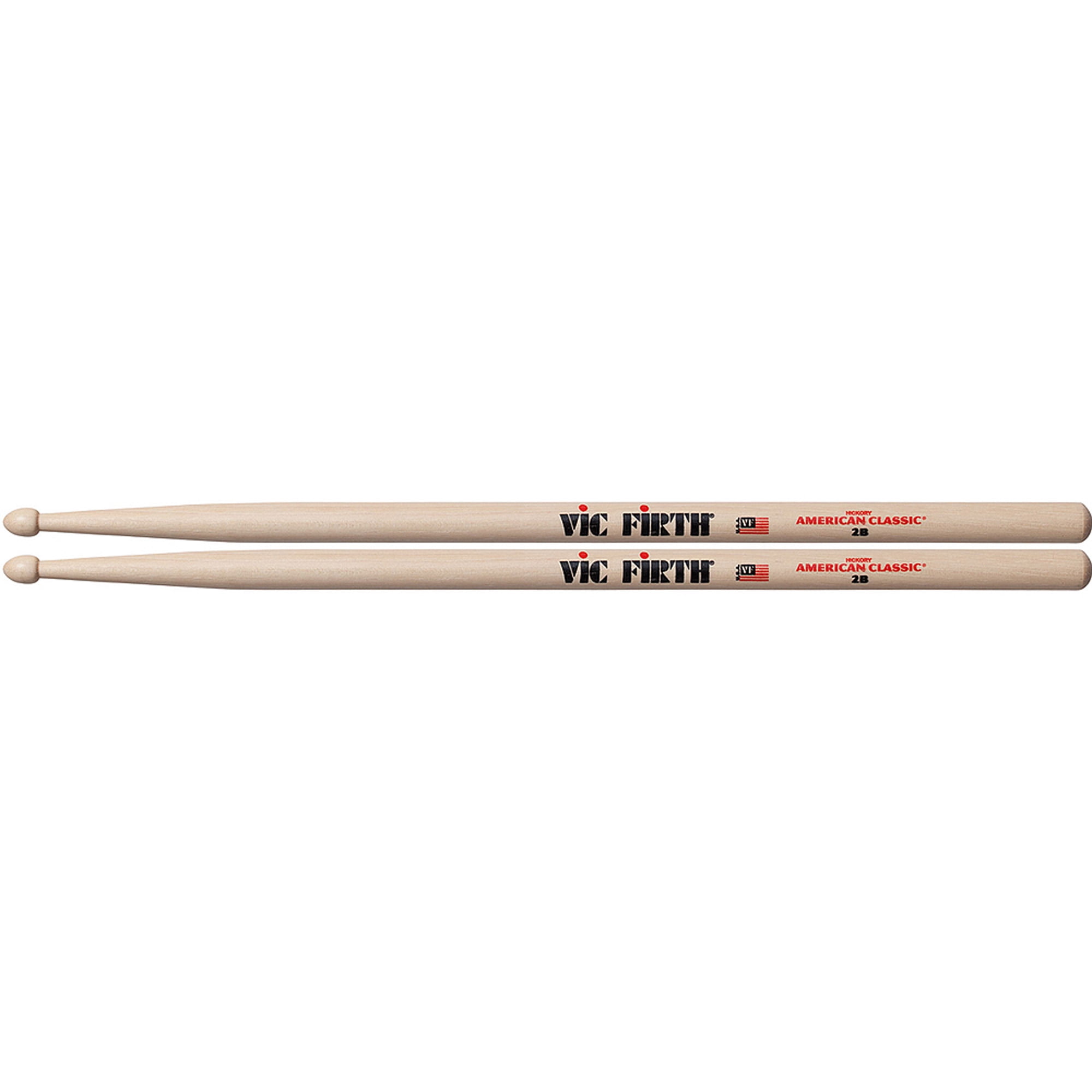 Vic Firth American Classic 2B Wood Tip Drumsticks - Walmart.com