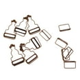 Set Of 6 Dungaree Fasteners Clip Buckles In Or Bronzes Slider Bib ...