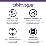 Tablevogue Fitted Tablecloth Cover - 48x48 Polyester - Colors - Walmart.com