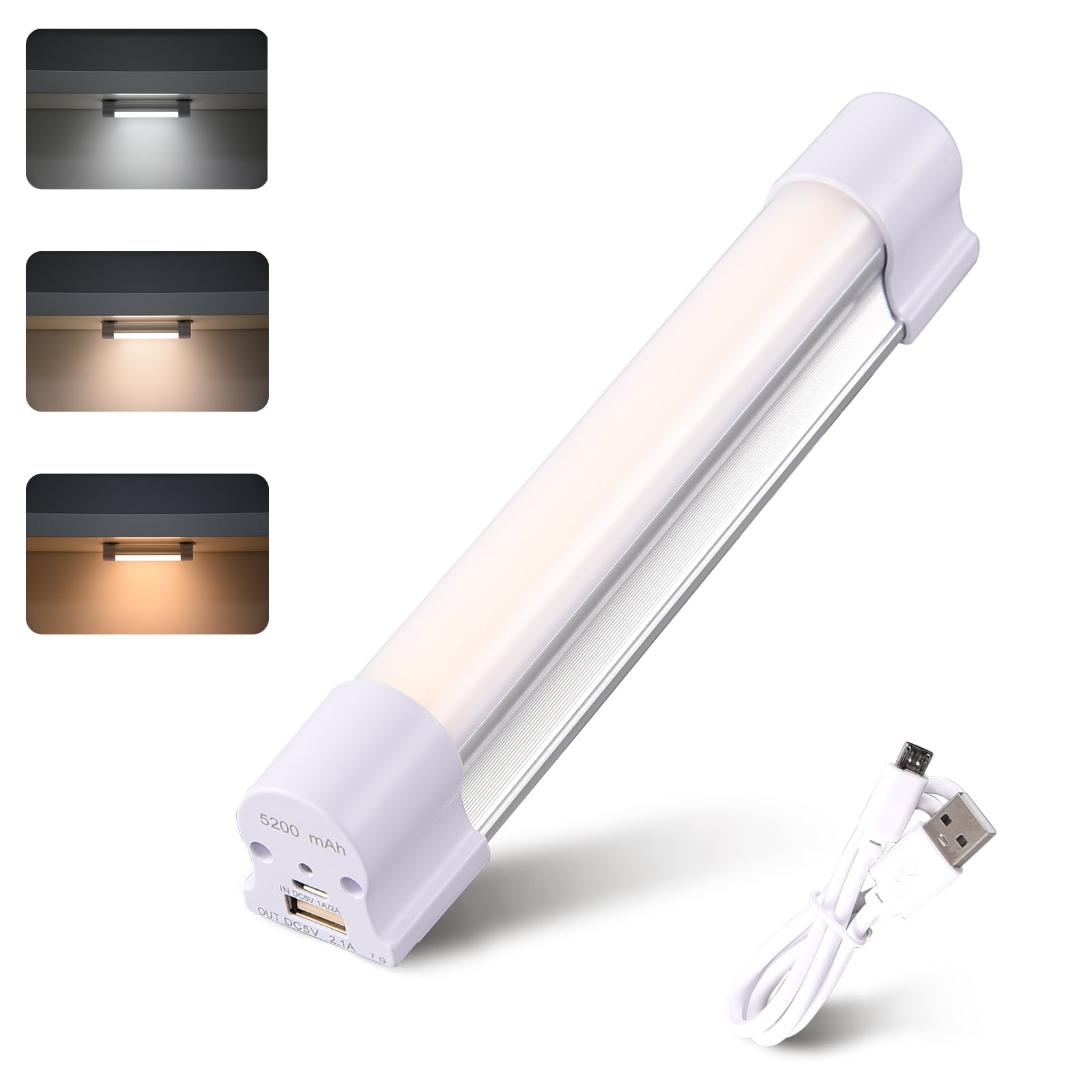LETOUR Cabinet LED Tube Magnetic Light 800 Lumens 3 Colour Stepless ...