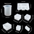 1Set DIY Resin Casting Molds Kits Plastic Stirring Disposable Latex ...