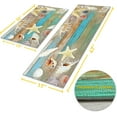 Nautical Kitchen Rugs Set, Beach Starfish Kitchen Mats Cushioned Anti ...