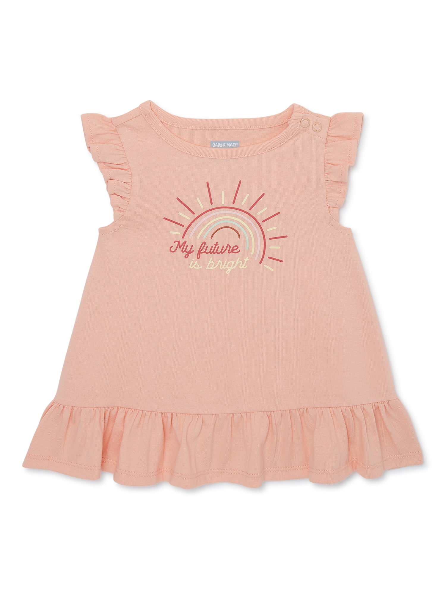 Garanimals Baby Girl Graphic Flutter Dress, Sizes 0-24 Months - Walmart.com
