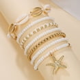 7-28pcs Shell Summer Beach Bracelets for Women Seashell Boho Layered ...
