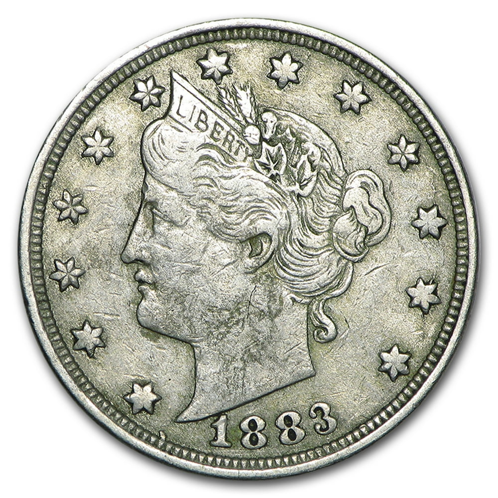 1883 Liberty Head V Nickel No Cents VF - Walmart.com - Walmart.com