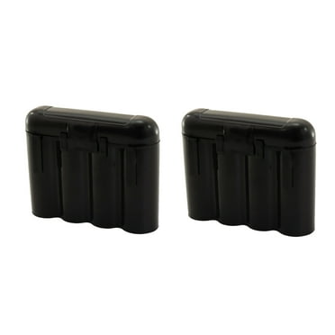 5 Pack AA / AAA / CR123A Black Battery Holder Storage Cases - Walmart.com