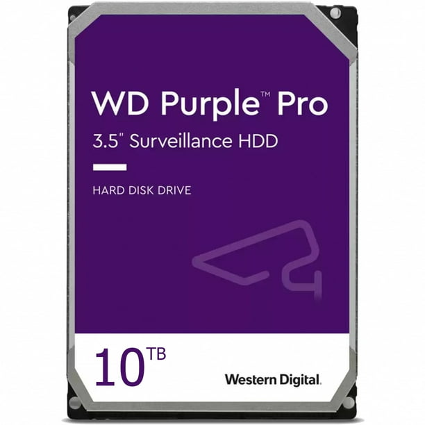 Disco Duro 10TB Western Digital Purple Pro Videovigilancia IA WD101PURP ...