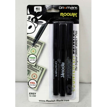 Dri Mark, DRI3513B, Counterfeit Detector Pens, 3 / Pack, Black ...