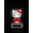 Sanrio Teknofun Hello Kitty LED Light-up 3D Figure Digital Alarm Clock ...