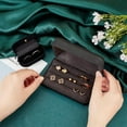 2Pcs 2 Styles Rectangle Oval PU Leather Finger Ring Display Boxes ...