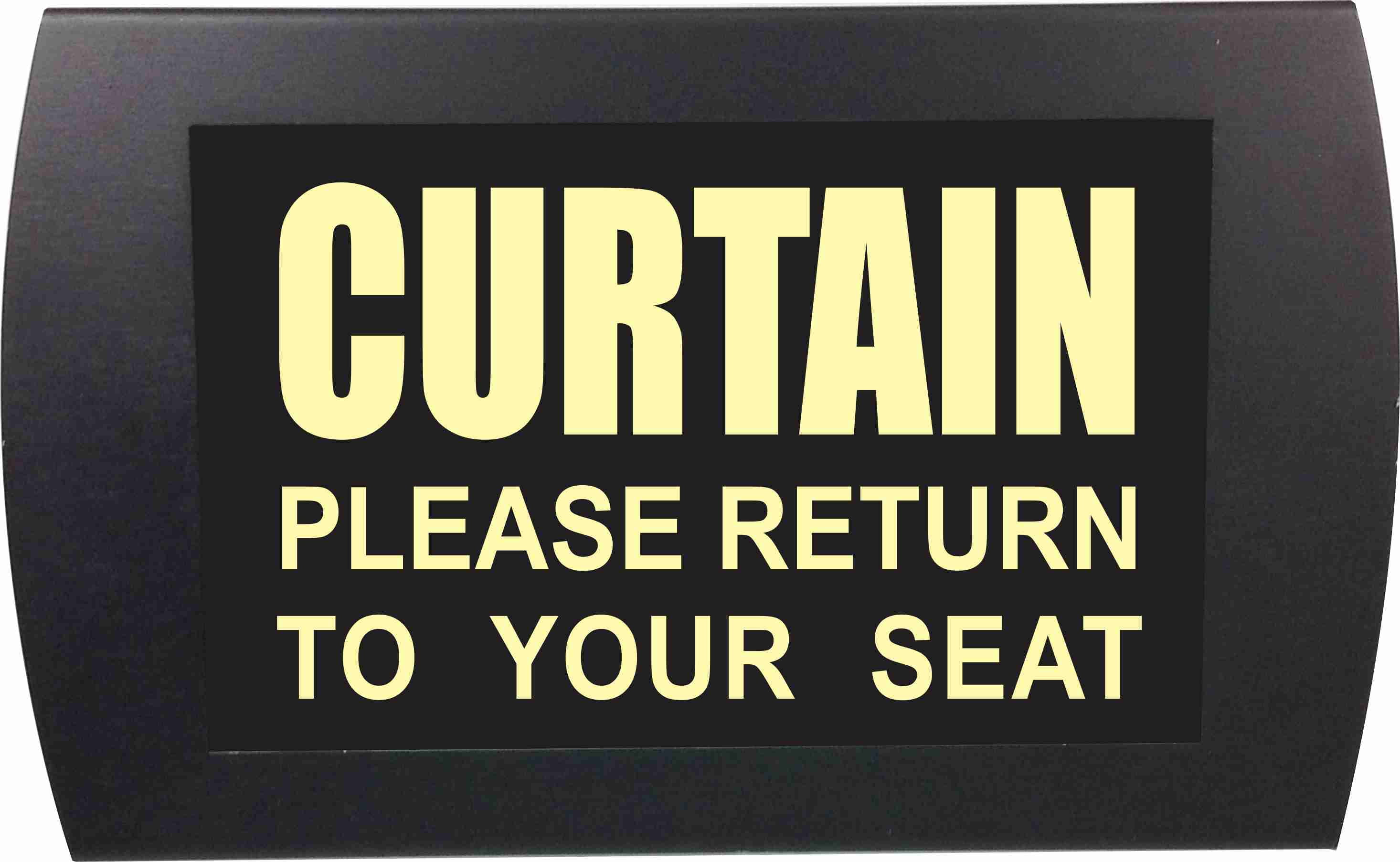 AMERICAN RECORDER - "CURTAIN Please Return to Your Seat" LED Lighted ...