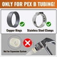 36 PCS 1/2 Inch Pex Fittings No Lead Brass Elbow Tee Coupling ASTM ...