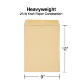 MyOfficeInnovations Catalog Envelopes 9" x 12" Brown Kraft 100/Box ...