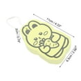 Unique Bargains Rabbit Pattern Bath Sponge Body Scrubber 1 Pc Yellow ...