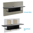 FITUEYES Floating TV Stand with Storage for TVs up to 60", Black ...