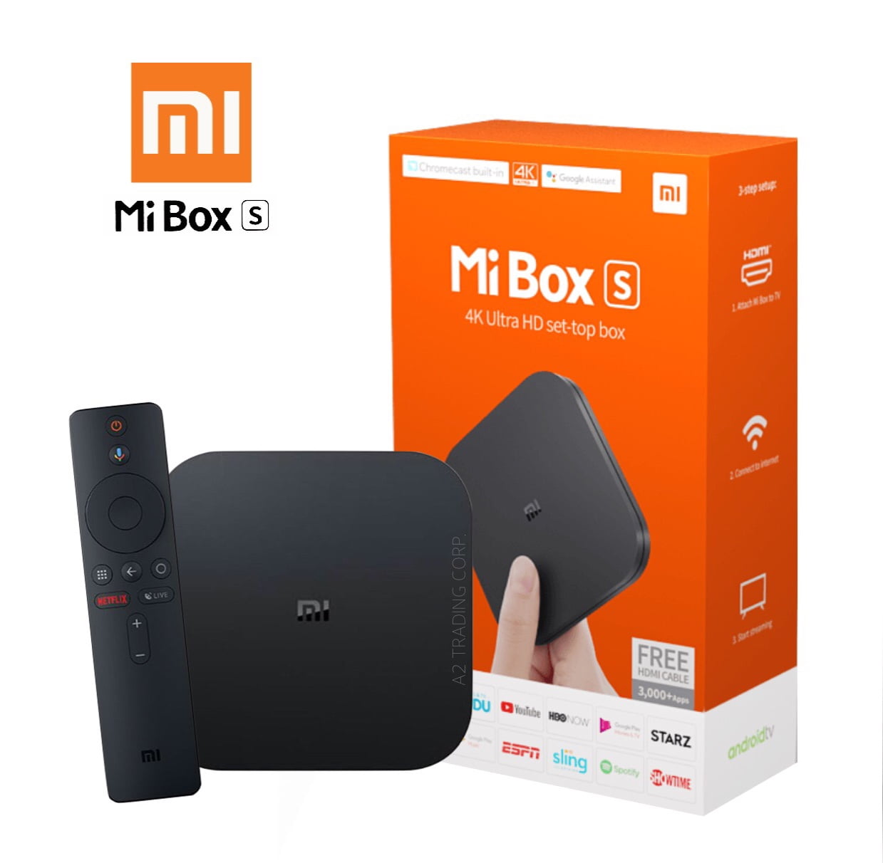 TV Box Xiaomi Mi Box S 4K Ultra HD con Android TV Compatible 3000 apps ...