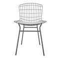Madeline Chair with Seat Cushion in Charcoal Grey and Black - Walmart.com