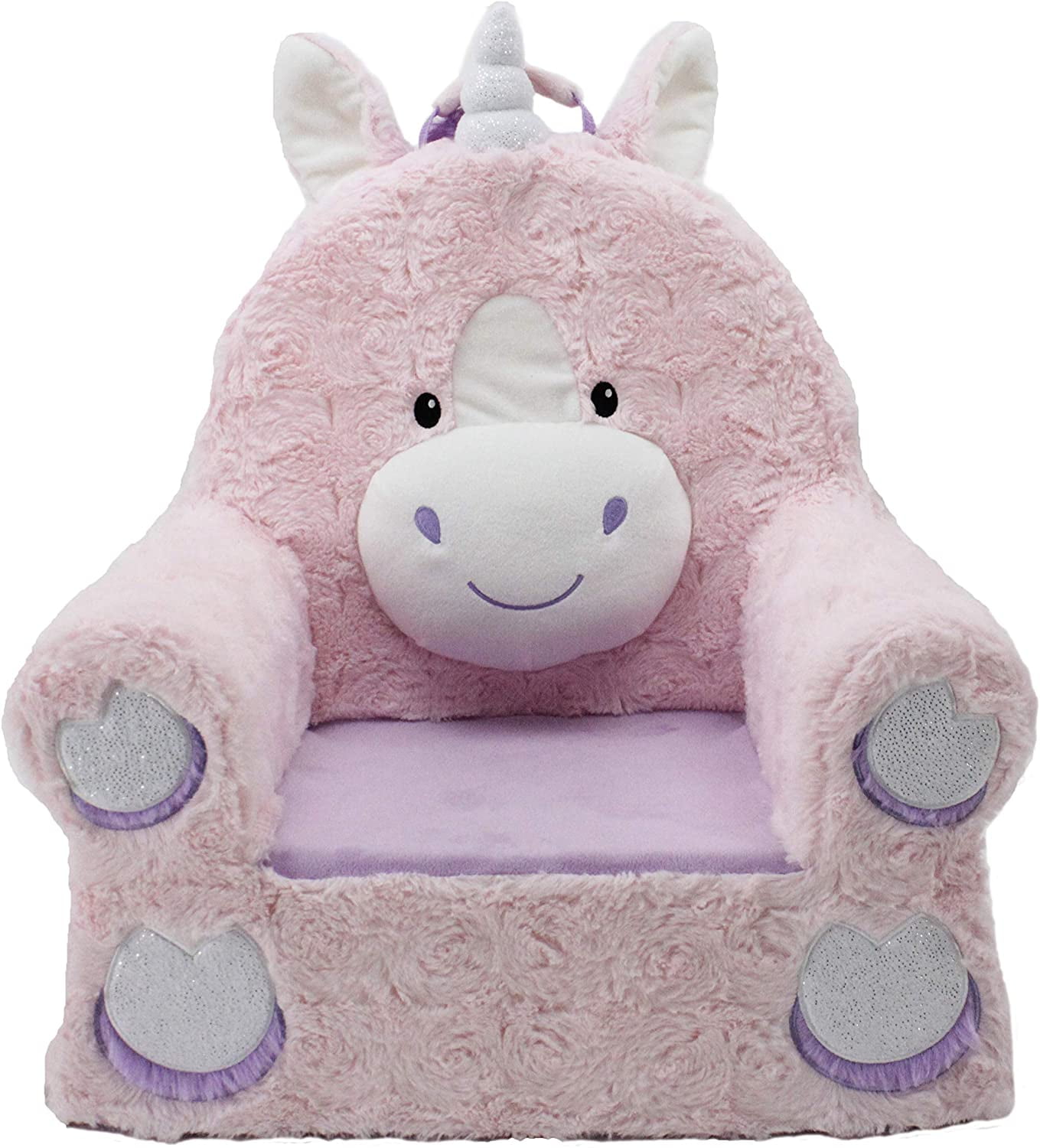 Soft Landing, Sweet Seats, Premium Pink Unicorn, Children’s Plush Chair ...