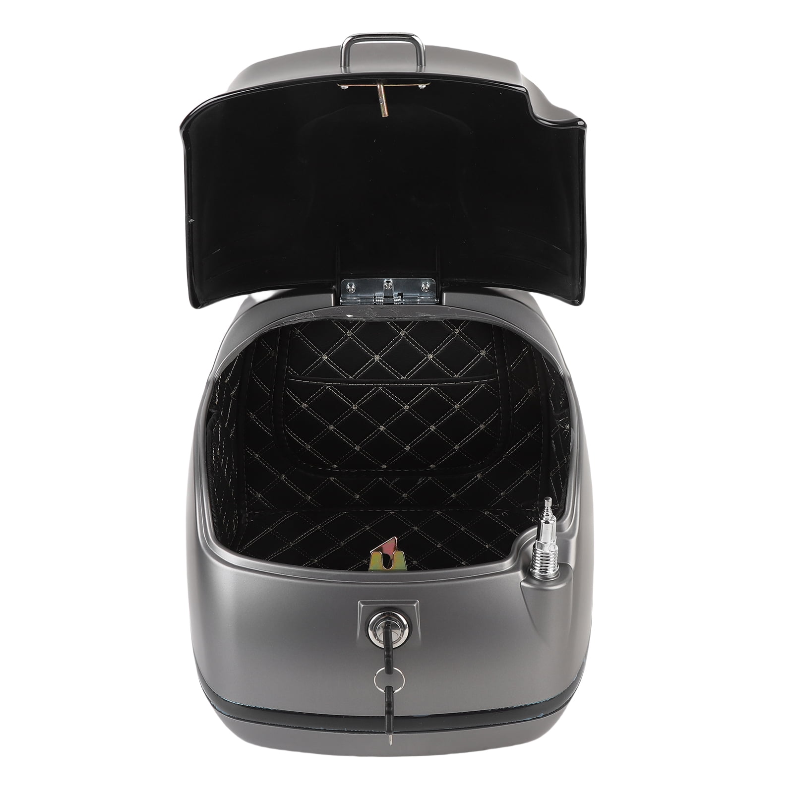 Motorcycle Top Case, 38L Water Proof Motorcycle Trunk with Security ...