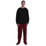 #followme Family Pajamas Microfleece Mens Pajama Set (Buffalo Plaid Dog ...