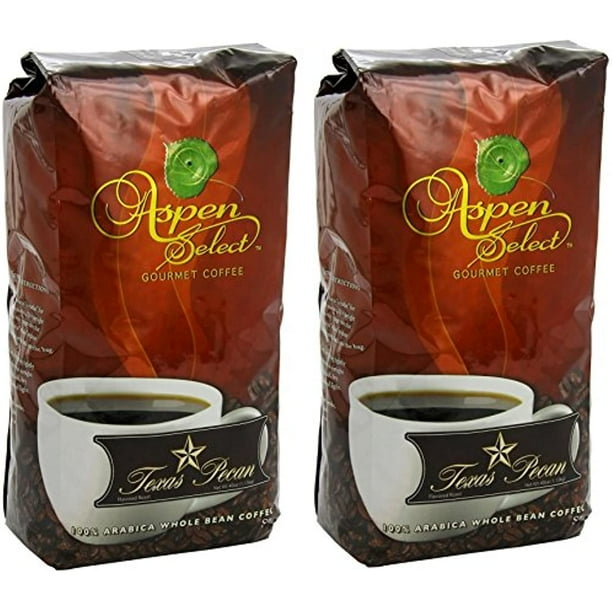 Aspen Select Gourmet Coffee Texas Pecan, Whole Bean, 2.5 Lb ( Pack of 2 ...
