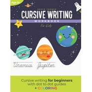 Cursive Handwriting Workbook For Kids: Back To School Cursive ...