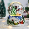 Plus Size Christmas Snow Globe Snowman Tree - Snow Globe with 8 Songs ...