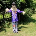 Haunted Hill Farm 6 ft Standing Halloween Scarecrow Yard Decoration ...