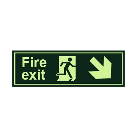 XZNGL Fire Stick 4K Fire Stick 2021 Fire Exitarrowwarning Safety Signs ...