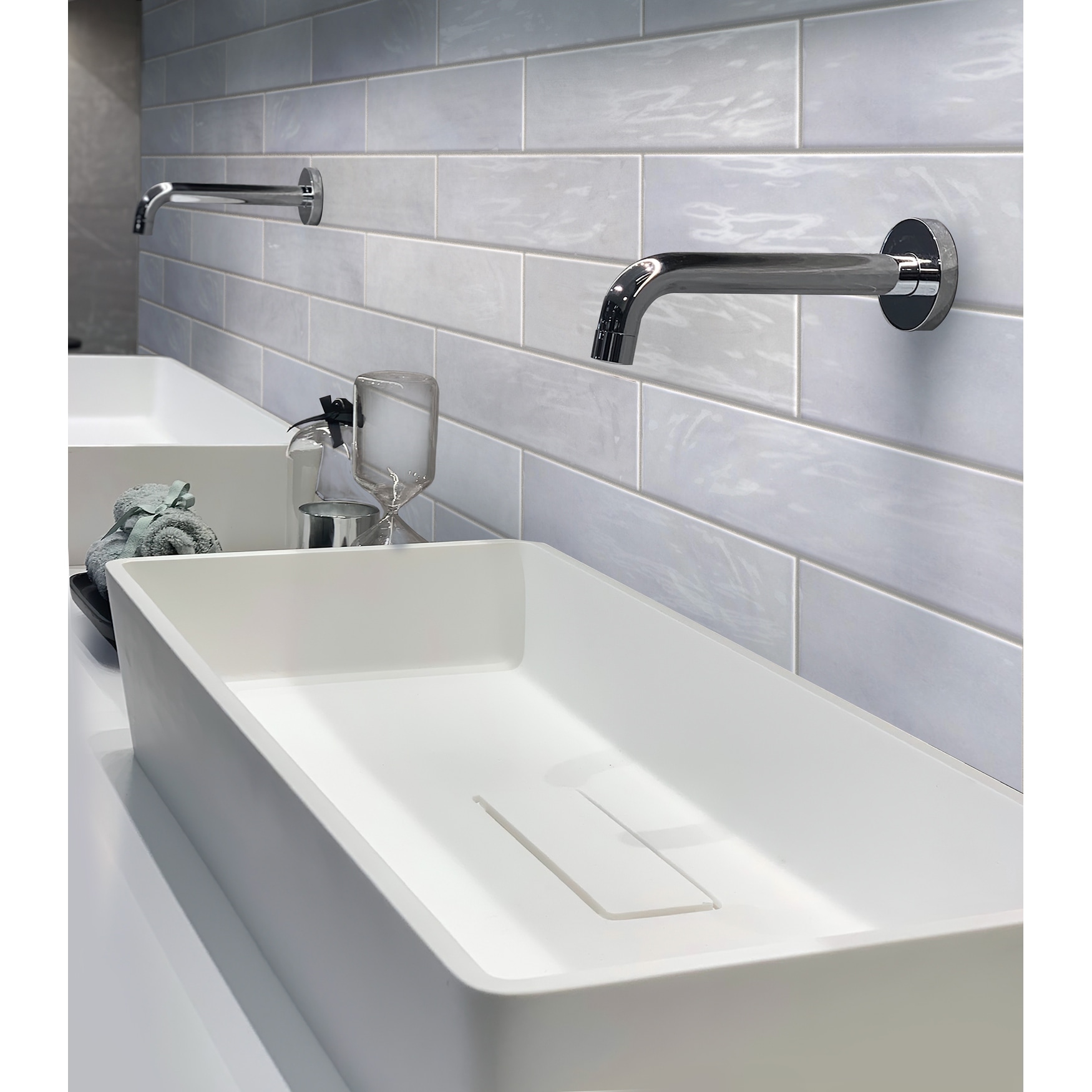 Apollo Tile Lavanda Blue 2.58-in. x 8-in. Polished Ceramic Subway Tile ...