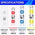 252 count Heat Shrink Solder Seal Wire Connectors Kit -120 Connectors ...