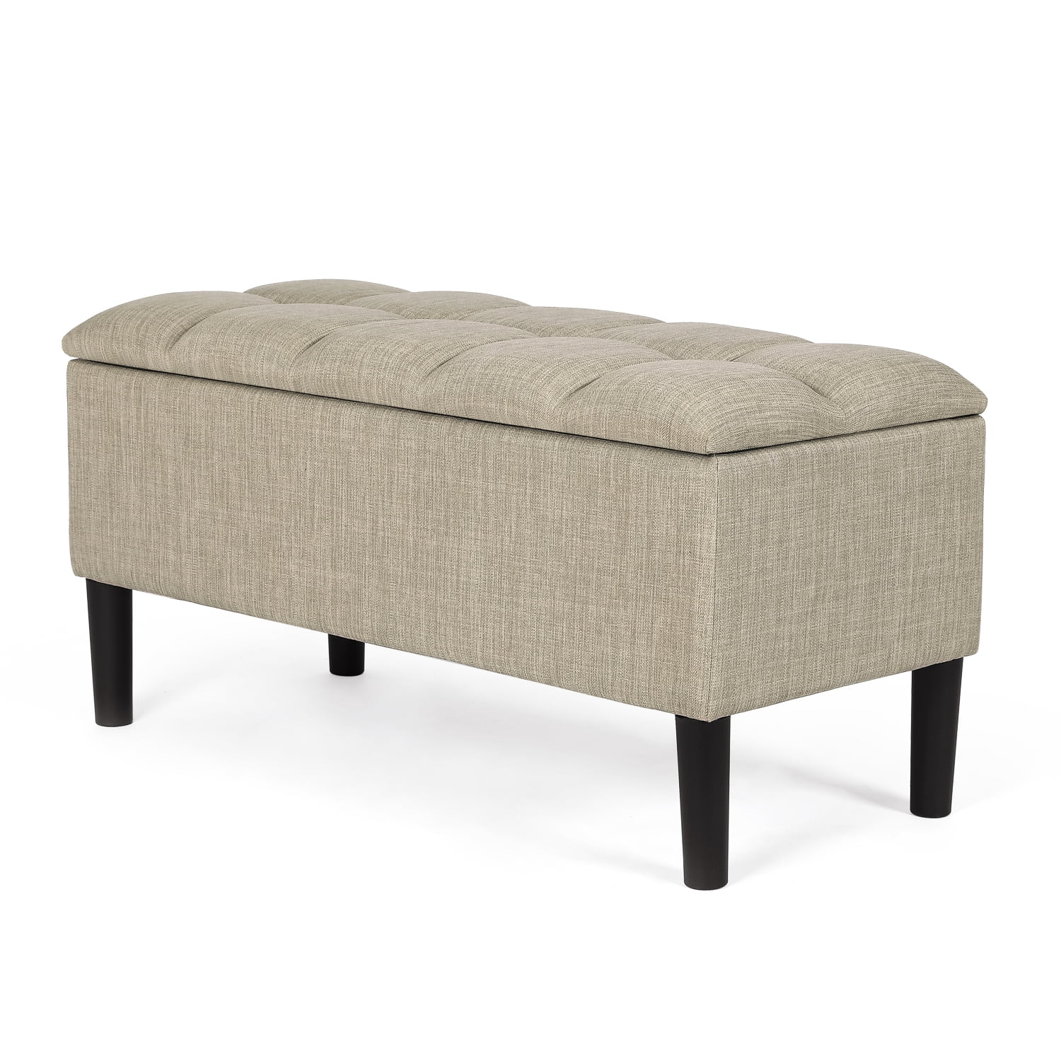 Homebeez Storage Ottoman Bench,Folding Storage Long End of Bed Seat ...