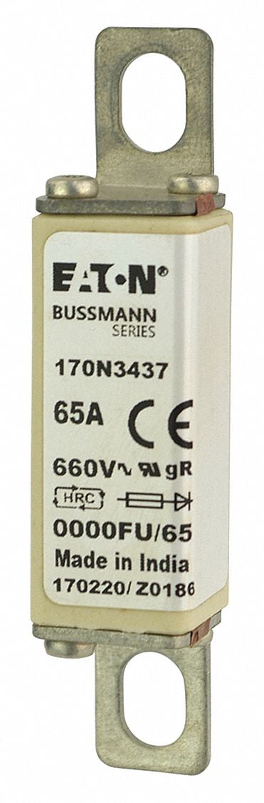 Eaton Bussmann Semiconductor Fuse,65A,170N,660VAC 170N3437 - Walmart.com