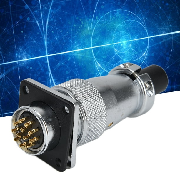 Aviation Connector, Male Plug Female Socket Pin Connectors Shiny ...