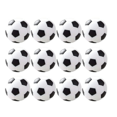 12 Pcs 3.1CM Classic Mini Football Toy Table Soccer Footballs ...