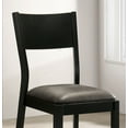 Walmart 2pcs Mid-Century Modern Dining Side Chairs, Black Solid Wood ...