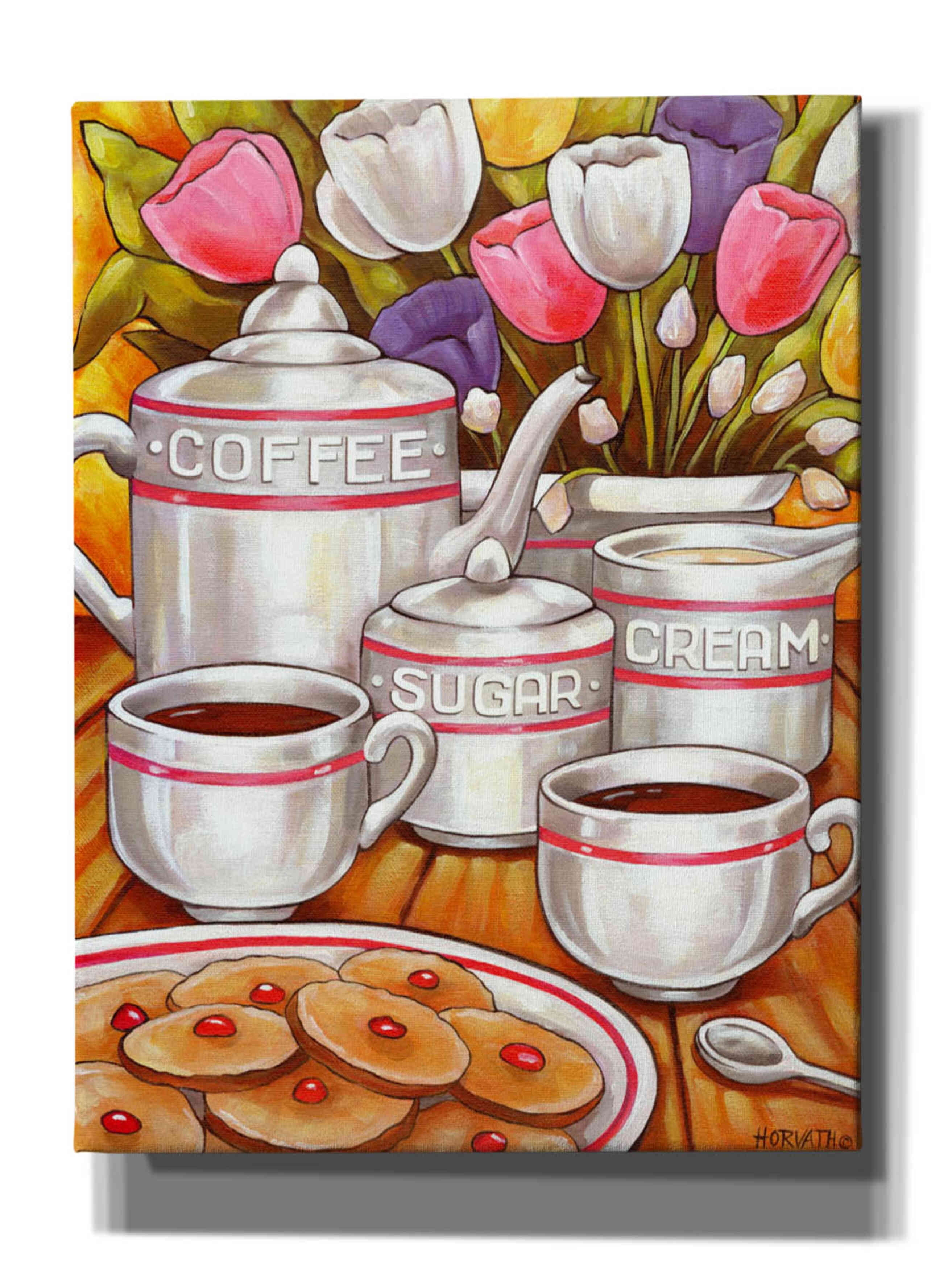 Epic Graffiti 'Coffee Sugar Cream' by Cathy Horvath-Buchanan, Canvas ...