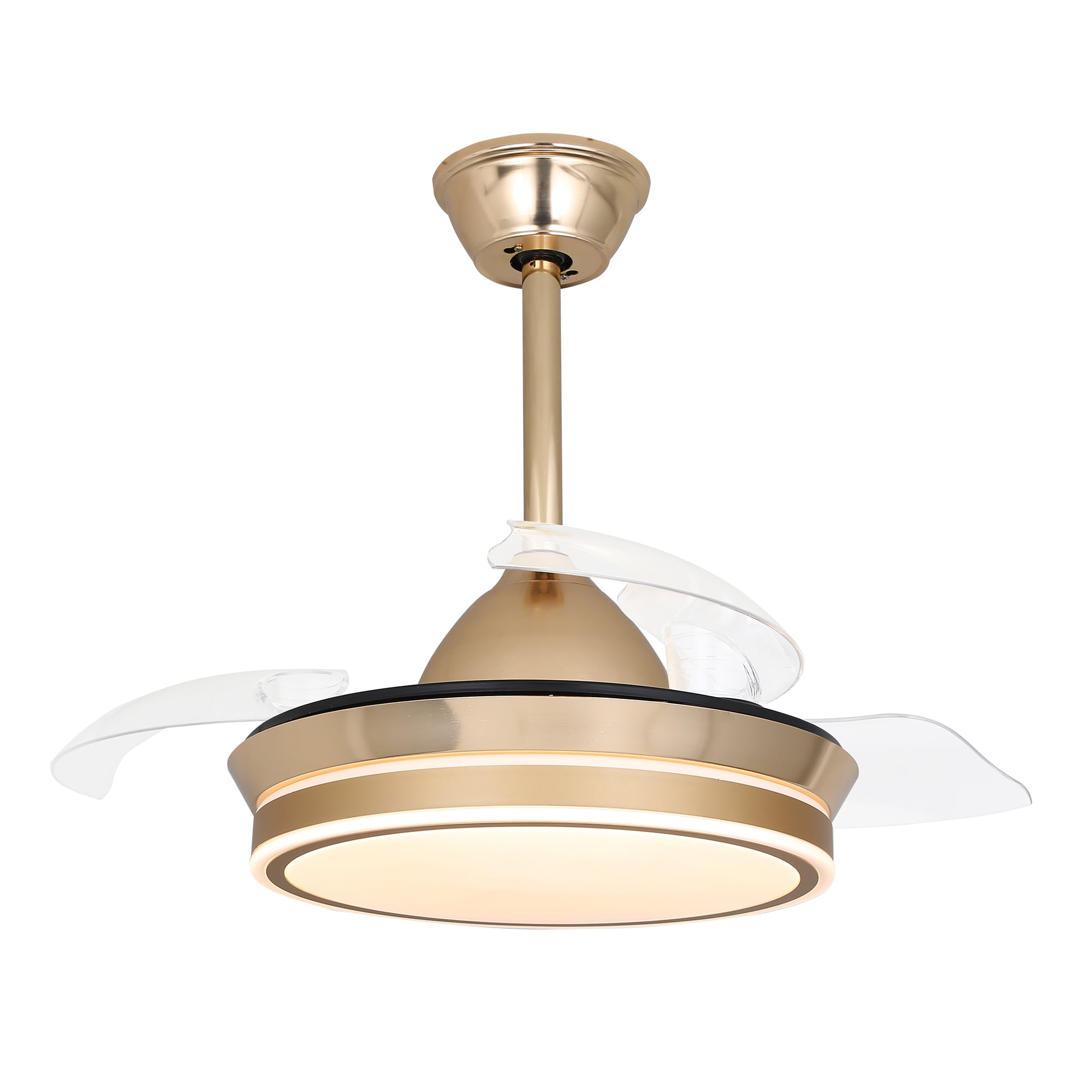 Oaks Aura 36 Inch Modern LED Retractable Blades with Ceiling Fan ...