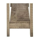 Volsa Rustic Modern 2-Tier Solid Wood Console Table in Reclaimed Gray ...