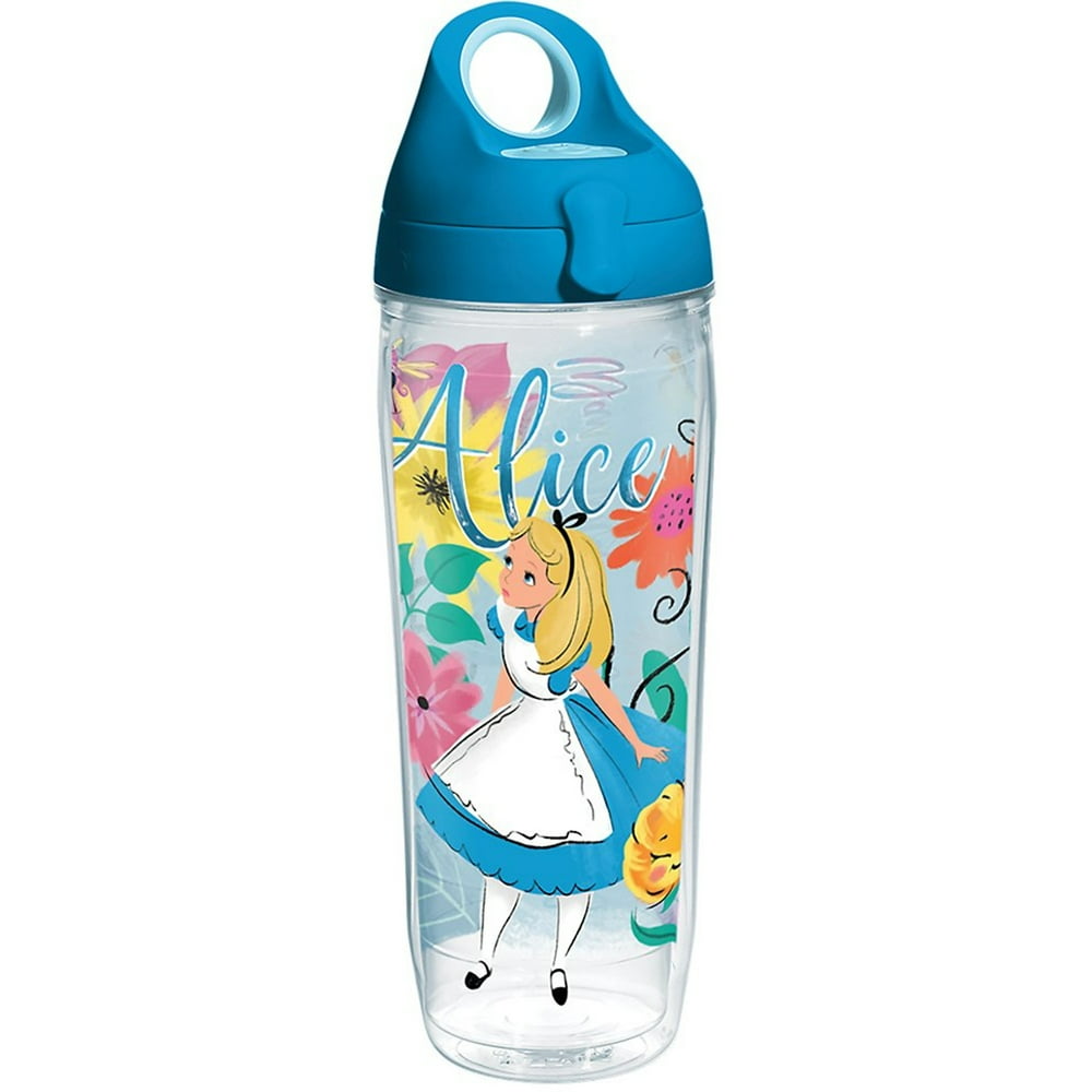 Disney Alice In Wonderland 24 oz Water Bottle with lid - Walmart.com ...