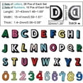 4 Sets 2 Style Letter A~Z & Number 0~9 Polyester Embroidery Cloth Iron ...
