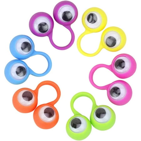 SuperDW Kids Eye Finger Puppets Big Eye Finger Ring Party Googly Eye ...
