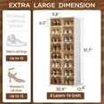 ANTBOX Large Display Storage Rack: Portable Shoe Organizer with Clear ...