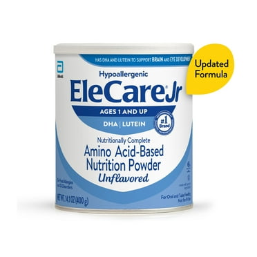 Abbott EleCare Jr Toddler Unflavored Powder 14.1 oz Amino Acid-Based ...