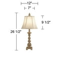 Regency Hill Elize Traditional Table Lamps 26 1/2" High Set of 2 ...