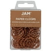 JAM Paper Round Paper Clips, Orange Medium Paperclips, 1 inch, 50/Pack ...