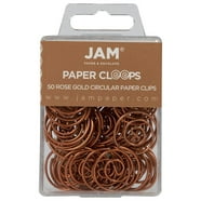 JAM Paper Round Fuchsia Pink Paper Clips, 1 in, 50 per Pack - Walmart.com