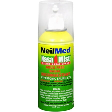 NeilMed Nasal Mist Extra Strength Hypertonic Nasal Saline Spray, 4.2 fl ...