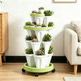 ACDANC Stackable Strawberry Pot Planter with 4-Tier Flowerpot Design ...